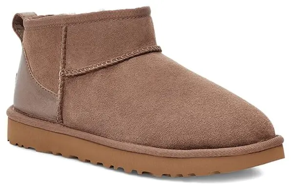 UGG Classic Ultra Mini Metallic Boots - Light Brown