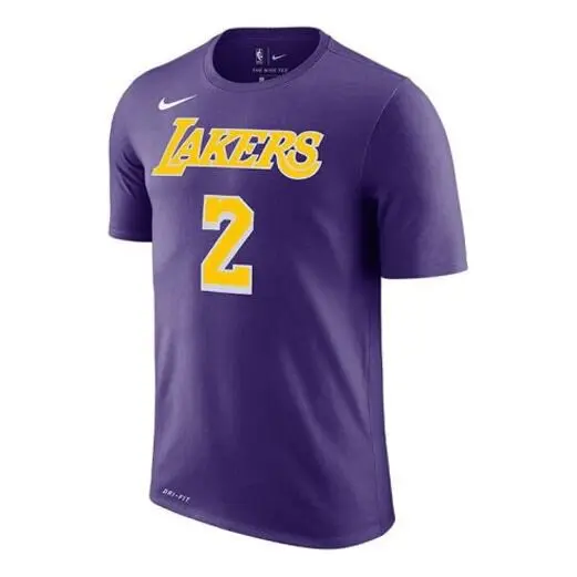 Nike Nba Dri-fit Sports Short Sleeve T-shirt - Purple