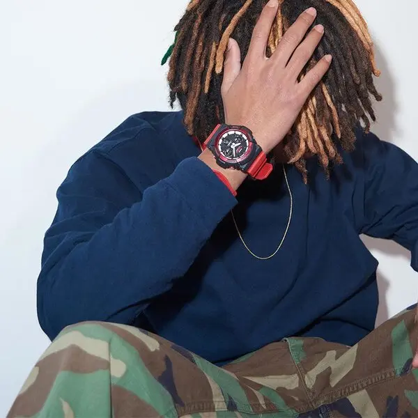 Casio G-shock Analog-digital Watch - Blackred