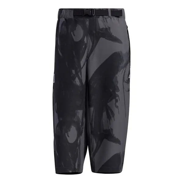 Adidas Wj Pnt Short Sports Casual Pocket Cropped Pants - Black