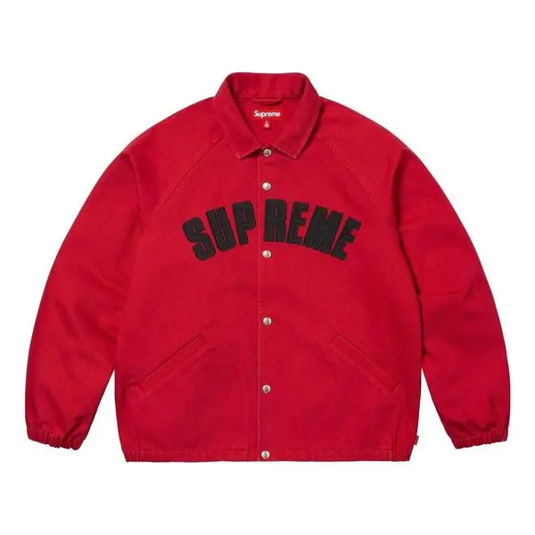 Supreme Arc Denim Coaches Jacket - Red