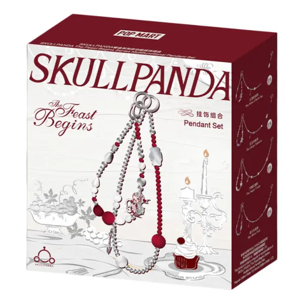 POP MART Skullpanda The Feast Begins Series Multifunctional Pendant Set - Multi-color