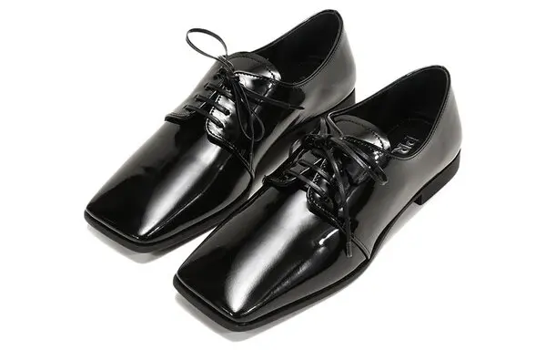Prada Patent Lace-up Derby Shoes