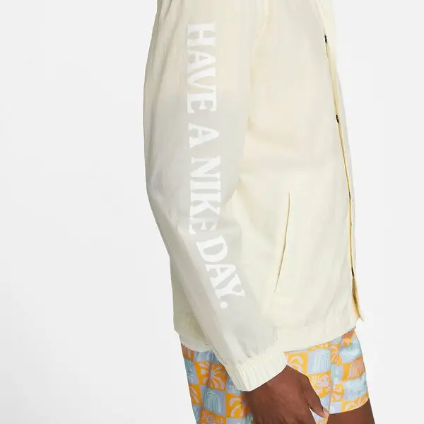 Nike Unlined Coaches Jacket - Yellow