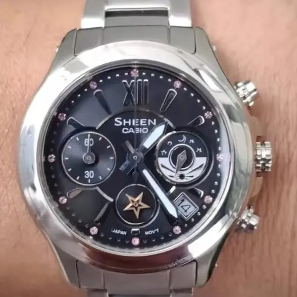 Casio Sheen Stainless Steel Analog Quartz Watch