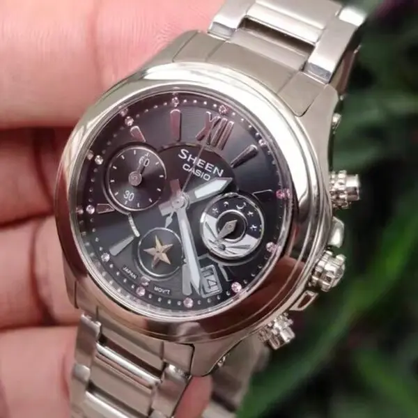 Casio Sheen Stainless Steel Analog Quartz Watch