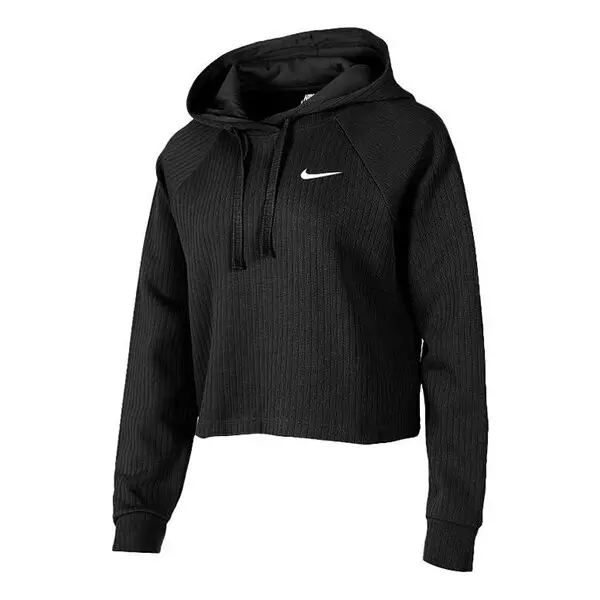 Nike Cropped Hoodie - Black/white