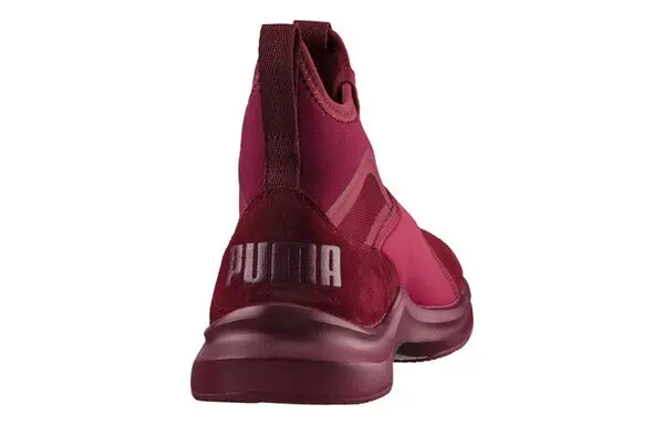 PUMA Phenom Suede Mid Top Sneakers - Red