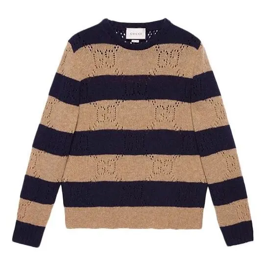 Gucci Gg Knit Striped Wool Sweater