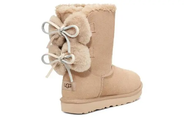 UGG Classic Double Bow Short Boot - Beige
