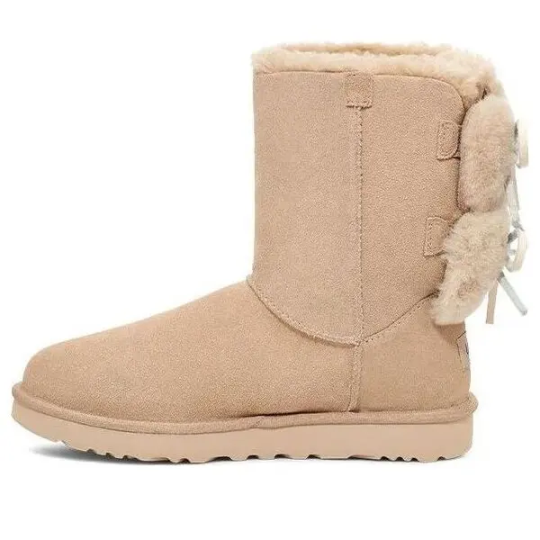 UGG Classic Double Bow Short Boot - Beige