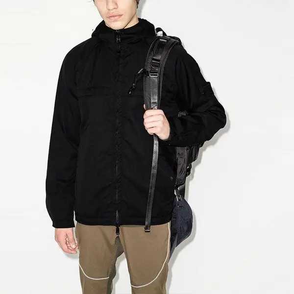 Stone Island Ghost Reversible Hooded Jacket - Black