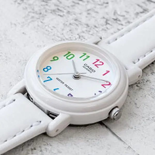 Casio Analog Leather Strap Watch