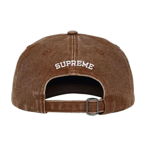 Supreme Pigment Coated S Logo 6-panel Cap - Brown