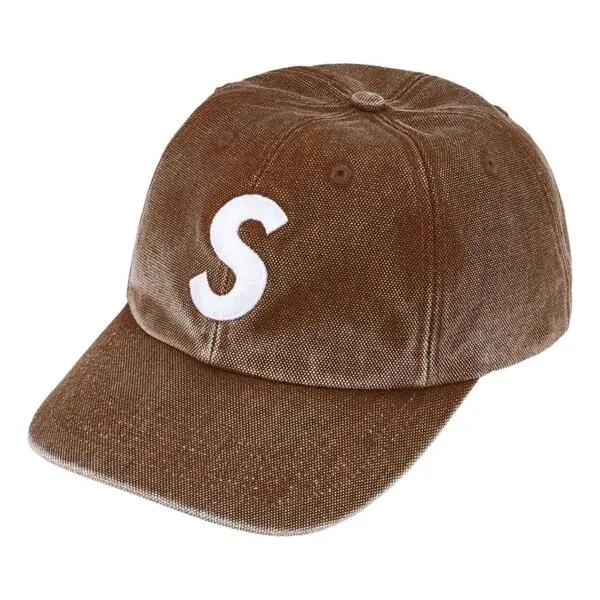 Supreme Pigment Coated S Logo 6-panel Cap - Brown