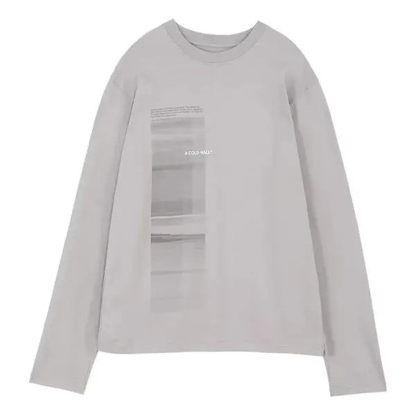 A-COLD-WALL* Diffusion Graphic Long Sleeve Shirt - Mid Grey