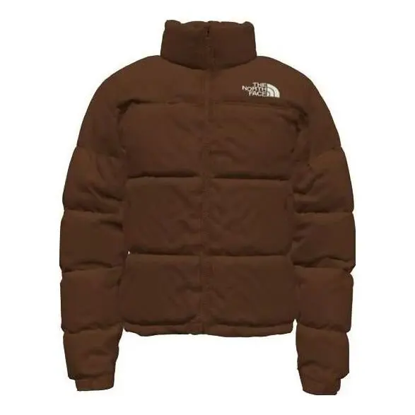 The North Face Fw22 1996 Retro Nuptse Jacket With Icon Logo - Brown