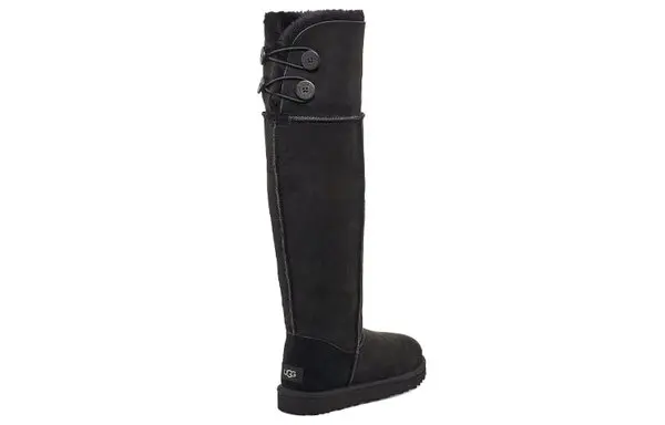 UGG Over The Knee Bailey Button Boots - Black