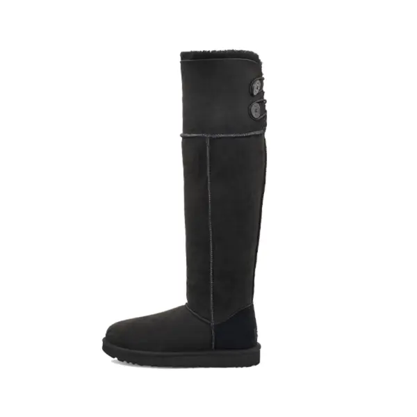 UGG Over The Knee Bailey Button Boots - Black