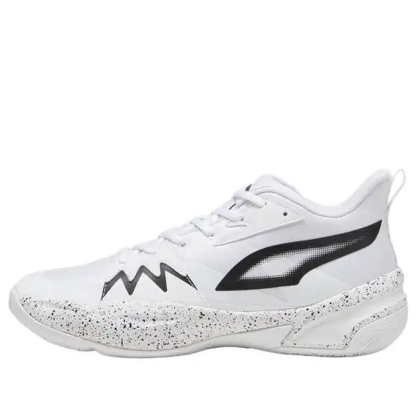 PUMA Genetics Speckle High-top Sneakers - White/black