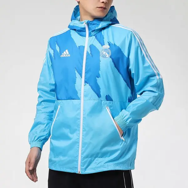 Adidas Real Madrid Football Woven Hooded Jacket