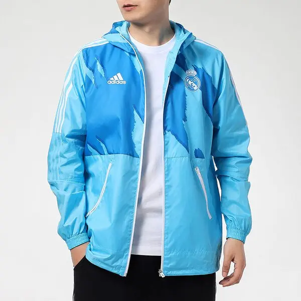 Adidas Real Madrid Football Woven Hooded Jacket
