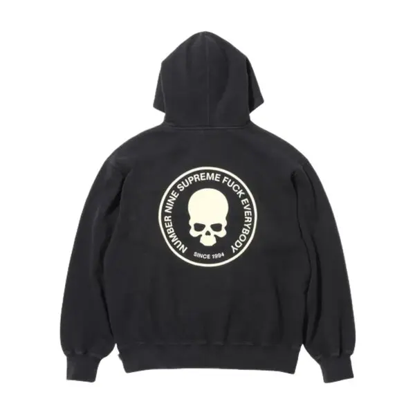 Supreme Fw25 X Number Ine Hooded Sweatshirt - Black