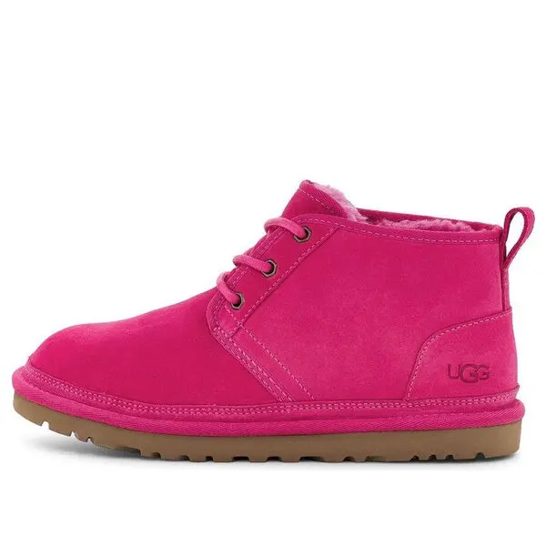 UGG Neumel Lace-up Ankle Boots - Rose Red
