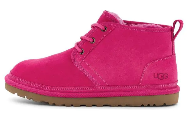UGG Neumel Lace-up Ankle Boots - Rose Red