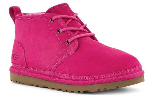 UGG Neumel Lace-up Ankle Boots - Rose Red