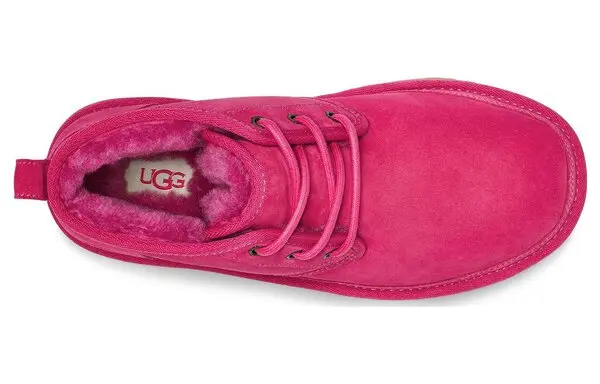 UGG Neumel Lace-up Ankle Boots - Rose Red