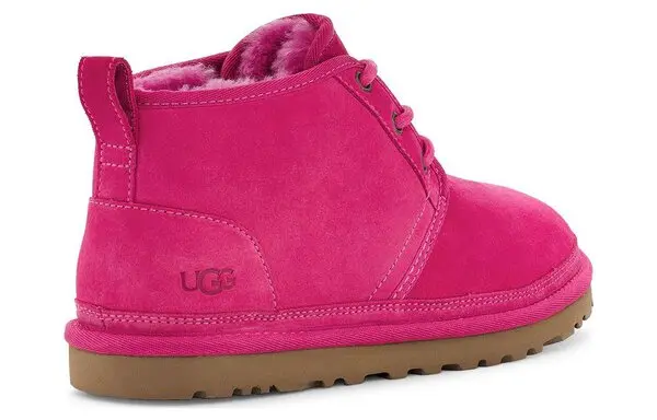 UGG Neumel Lace-up Ankle Boots - Rose Red