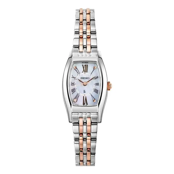 SEIKO Lukia Two Tone Water Resistant Quartz Watch - Gold