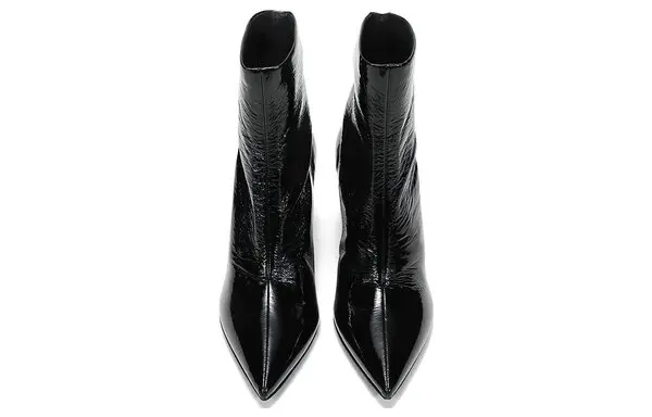 Prada Patent Leather Effect Ankle Boots