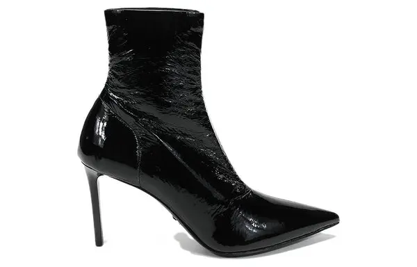 Prada Patent Leather Effect Ankle Boots