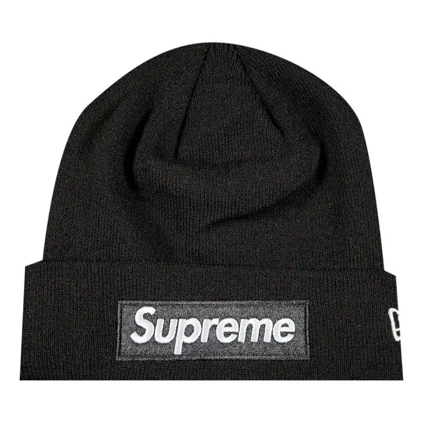 Supreme X New Era Box Logo Beanie - Black