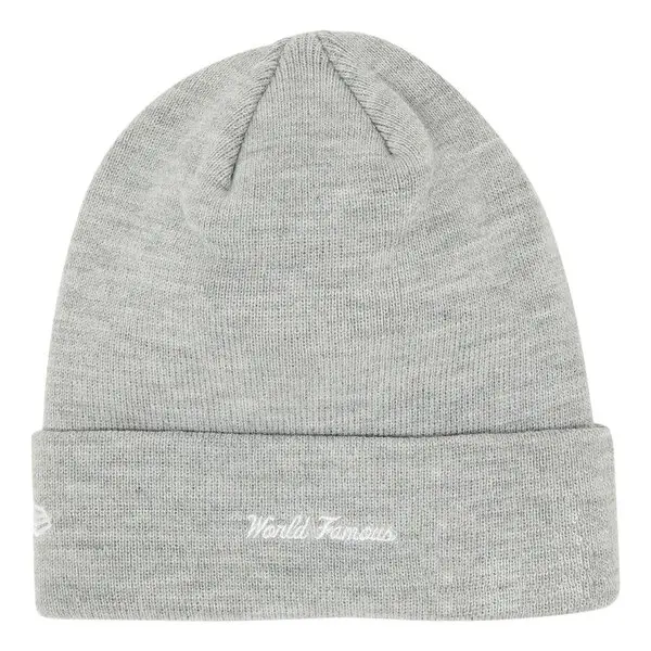 Supreme X New Era Box Logo Beanie - Heather Grey
