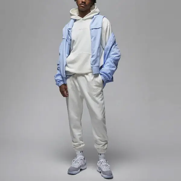 JORDAN Wordmark Fleece Hoodie - Sail/sail