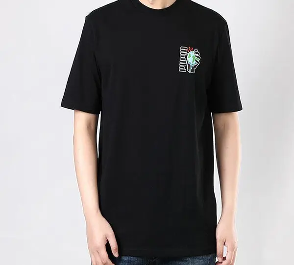 PUMA Environmental Friendly Printing Round Neck Short Sleeve