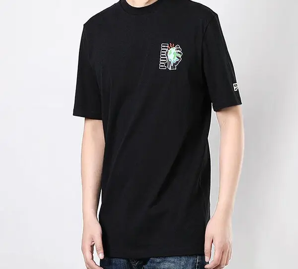 PUMA Environmental Friendly Printing Round Neck Short Sleeve
