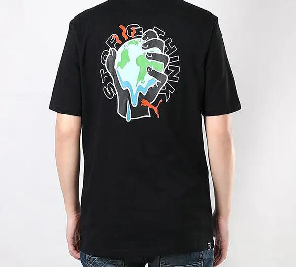 PUMA Environmental Friendly Printing Round Neck Short Sleeve