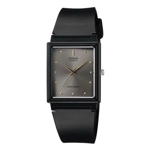 Casio Quartz Analog Watch With Black Strap - Grayblack