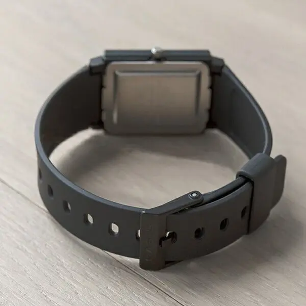 Casio Quartz Analog Watch With Black Strap - Grayblack