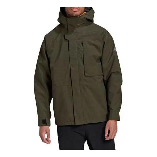 Adidas Outdoor 3-in-1 Hooded Jacket - Green