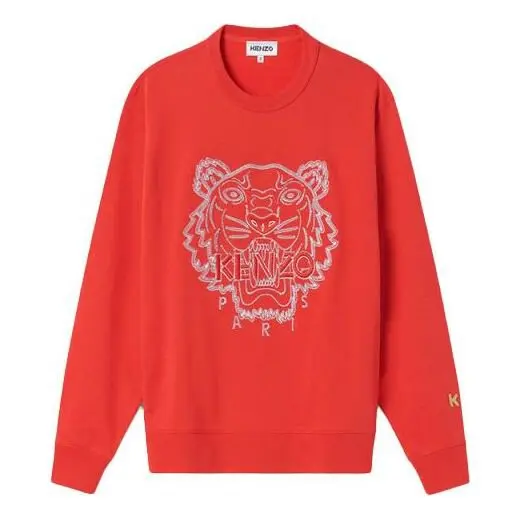 Kenzo Ss21 Capsules Series Round Neck Sweatshirt - Red