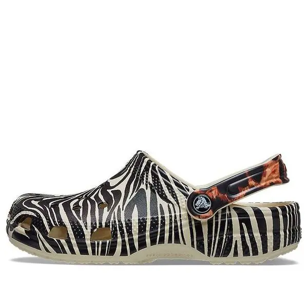 CROCS Classic Animal Print Clogs - White