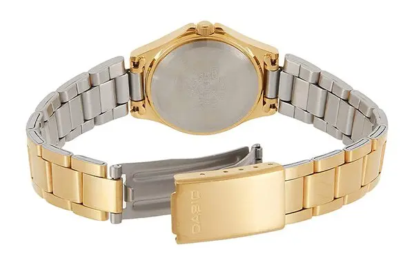 Casio Stainless Steel Classic Business Analog Watch - Gold