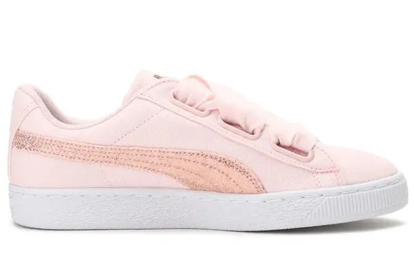 PUMA Basket Heart Canvas Sneakers - Pink