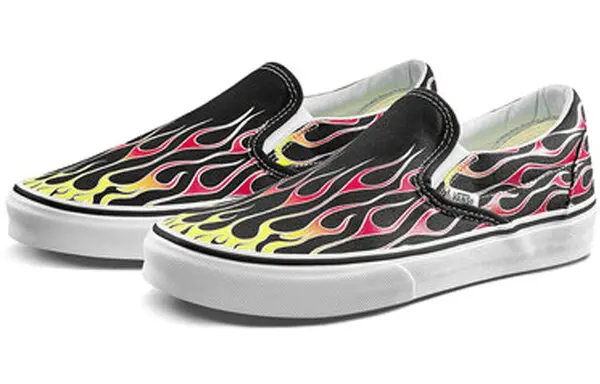 VANS Classic Slip-on 'mash Up Flames' Sneakers