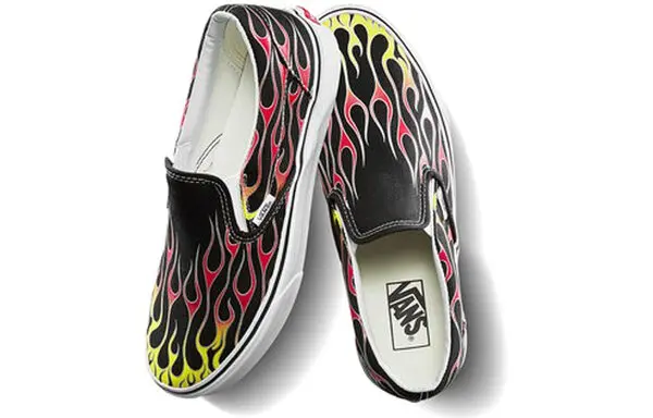 VANS Classic Slip-on 'mash Up Flames' Sneakers